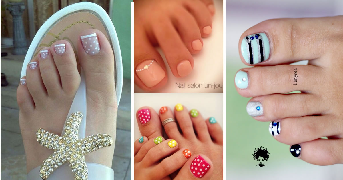 40 Cute Toe Nail Art Designs – Adorable Toenail Designs for Beginners ...