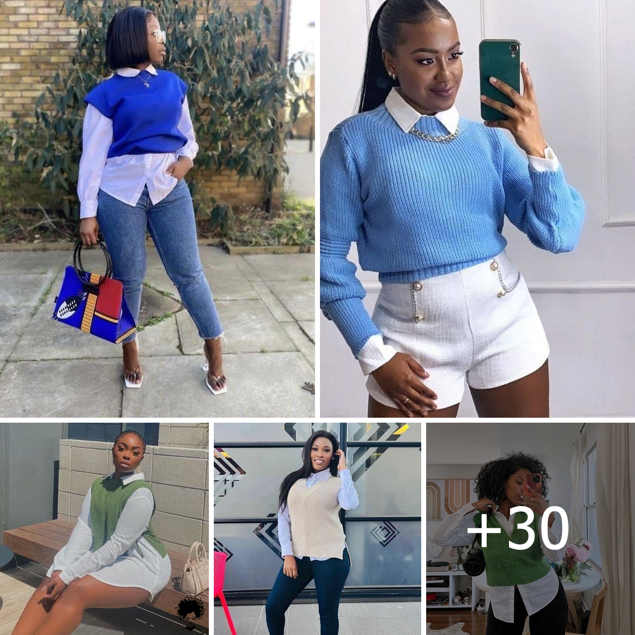 Women’s Style Guide: Chic Sweater over Shirt Outfit Ideas – Fashion ...